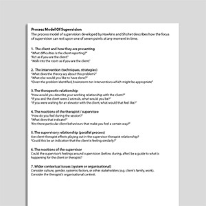 Supervision Resources | Psychology Tools