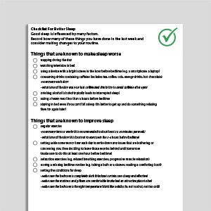 Guidelines For Better Sleep | Psychology Tools