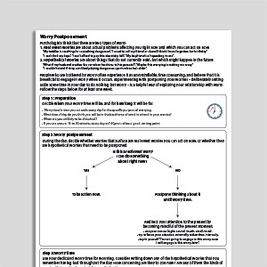 Worry Flowchart | Psychology Tools