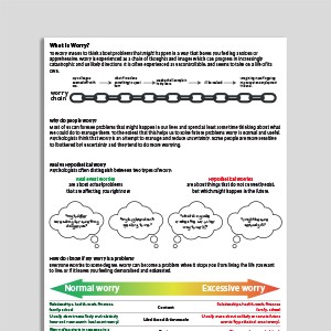 Worry Flowchart | Psychology Tools