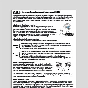 Eye Movement Desensitization And Reprocessing (EMDR) | Psychology Tools