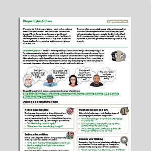 Disqualifying The Positive | Psychology Tools