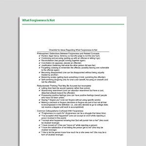 Forgiveness | Psychology Tools