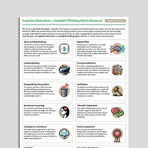 Unhelpful Thinking Styles | Psychology Tools