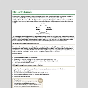 Exposure Session Record | Psychology Tools