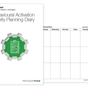 Behavioral Activation Activity Planning Diary | Psychology Tools